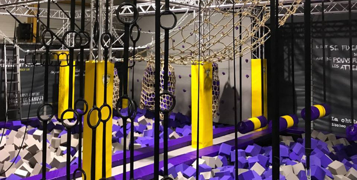 Ninja Parcours increasingly becoming part of trampoline parks